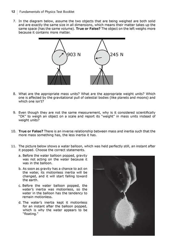 Test Booklet | Science Shepherd Biblical Worldview Physics Curriculum