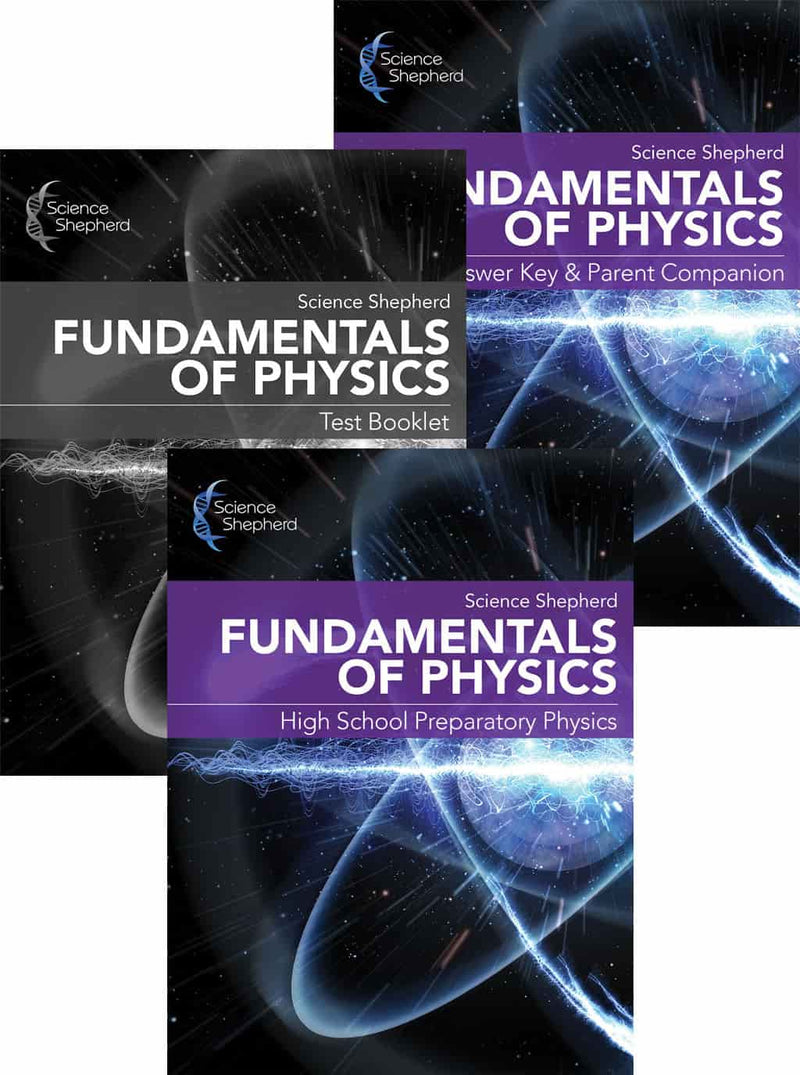 Fundamentals of Physics Curriculum Homeschool 3-Book Set