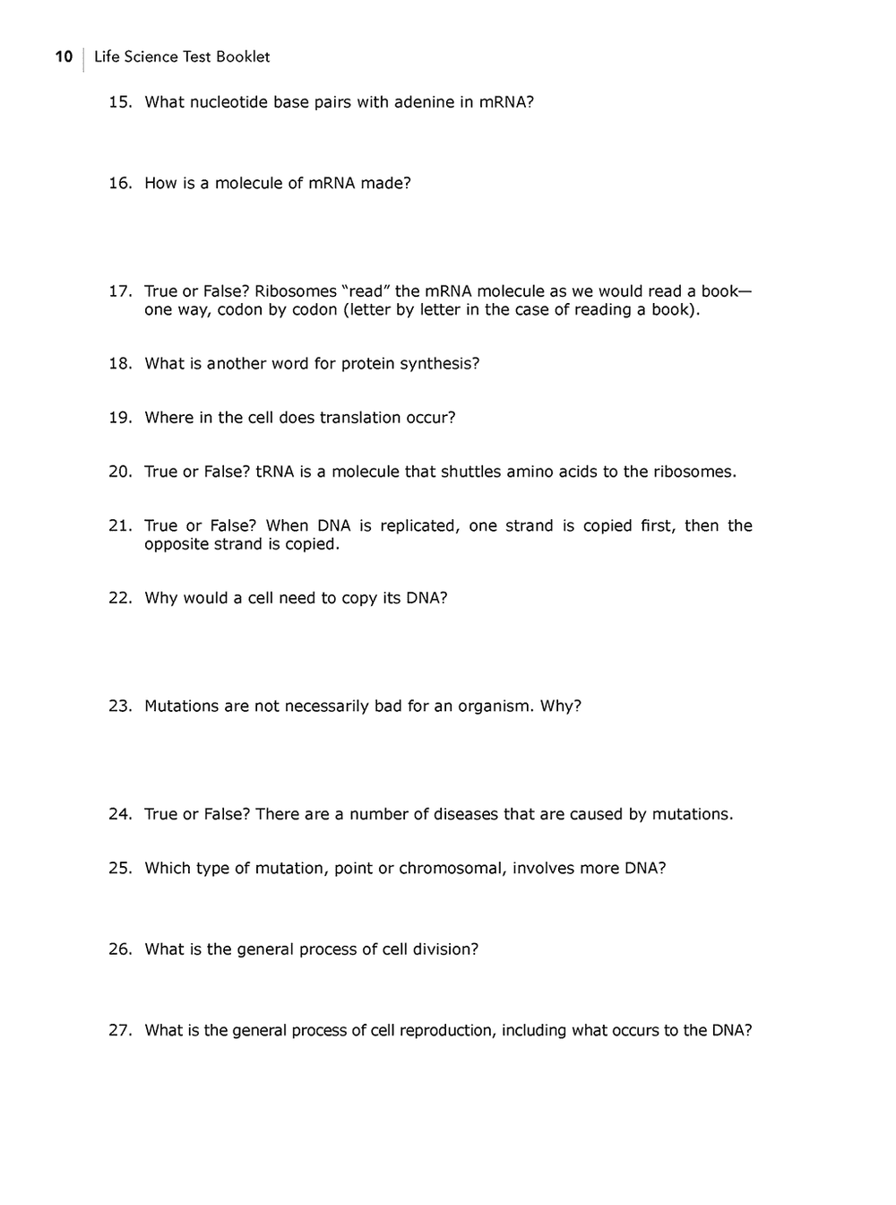 Science Curriculum for Middle School Test Book | Homeschool - Science ...